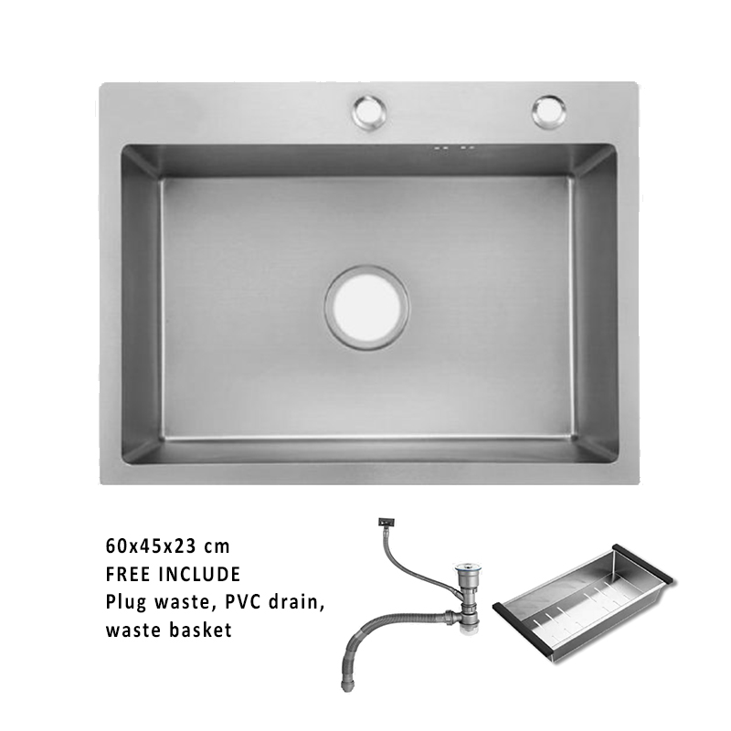 Sanitary - Sink Kitchen Sink Valpra VHE6045 Stainless Chrome